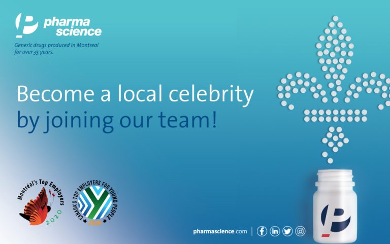 PHARMASCIENCE INC. RECOGNIZED ONCE AGAIN AS TOP EMPLOYER! - Pharmascience